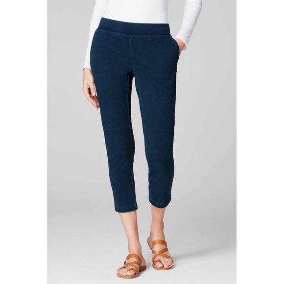 J. Jill | Pants & Jumpsuits | J Jill Purejill Indigo Slim Crops | Poshmark